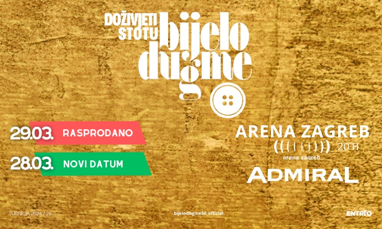 Arena Zagreb, Zagreb Arena - Bijelo Dugme